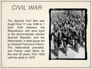 Spanish civil war | PPTX