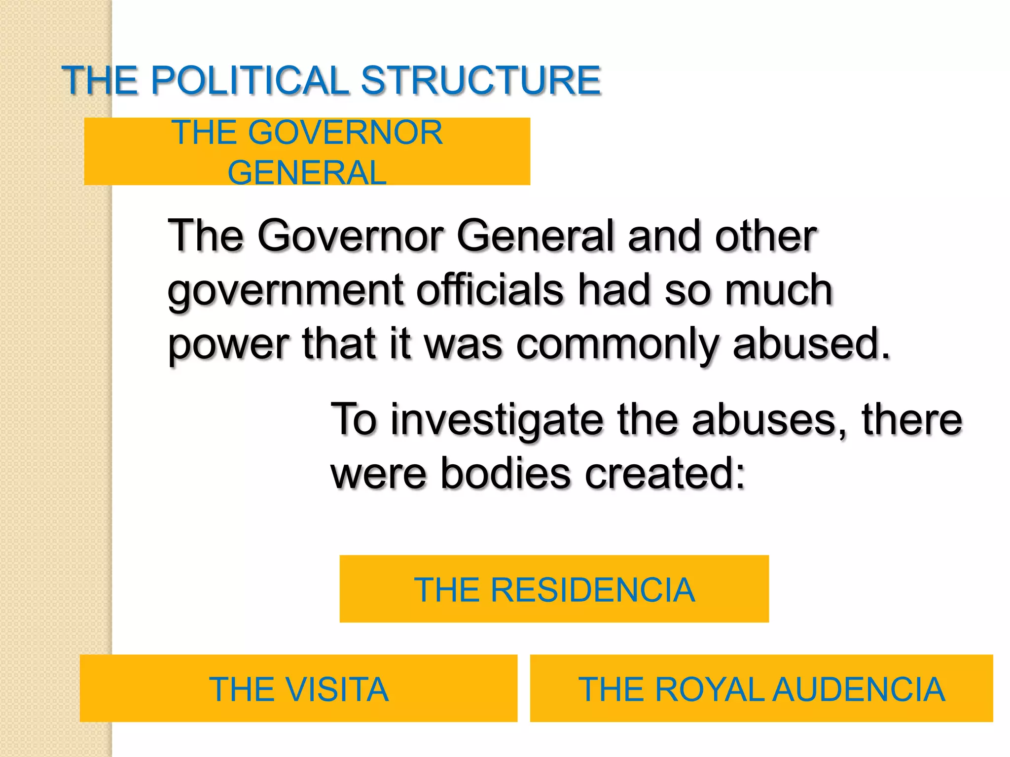 Spanish Colonial Government | PPTX