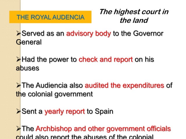 Spanish Colonial Government | PPTX