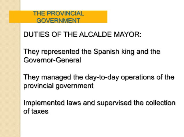 Spanish Colonial Government | PPTX