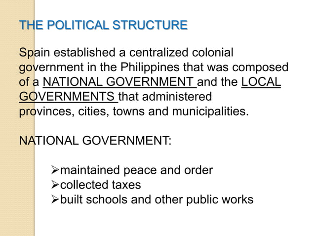 Spanish Colonial Government | PPTX