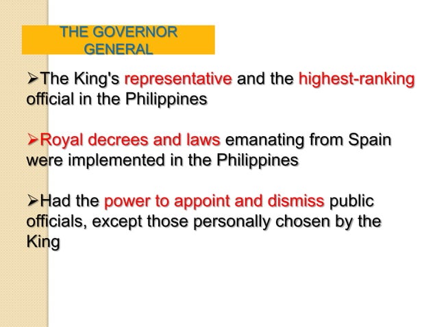 Spanish Colonial Government | PPTX