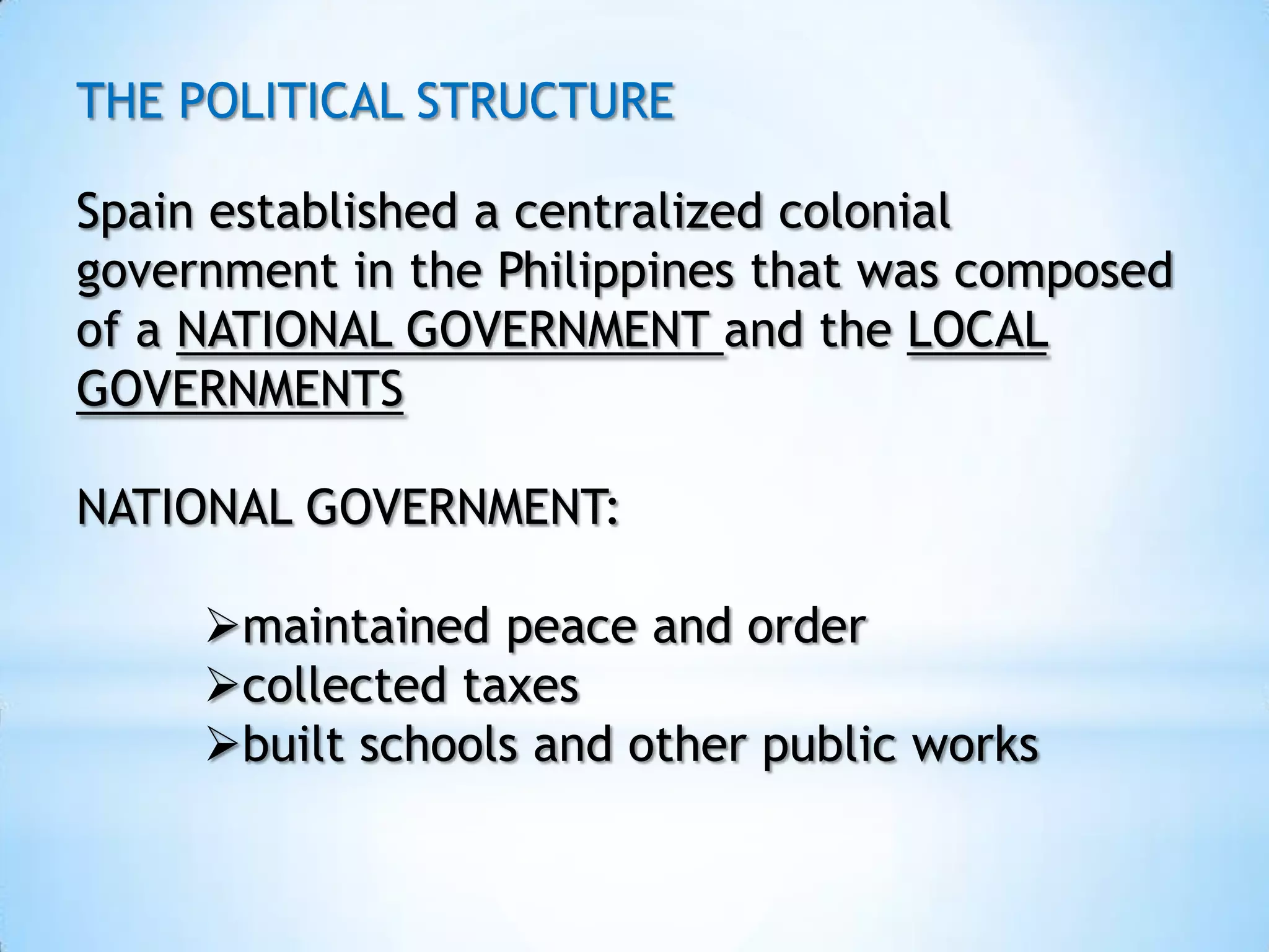 Spanish colonial government part i | PPTX