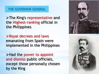 Spanish colonial government part i | PPTX