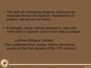Spanish and Pre-Colonial Text | PPTX