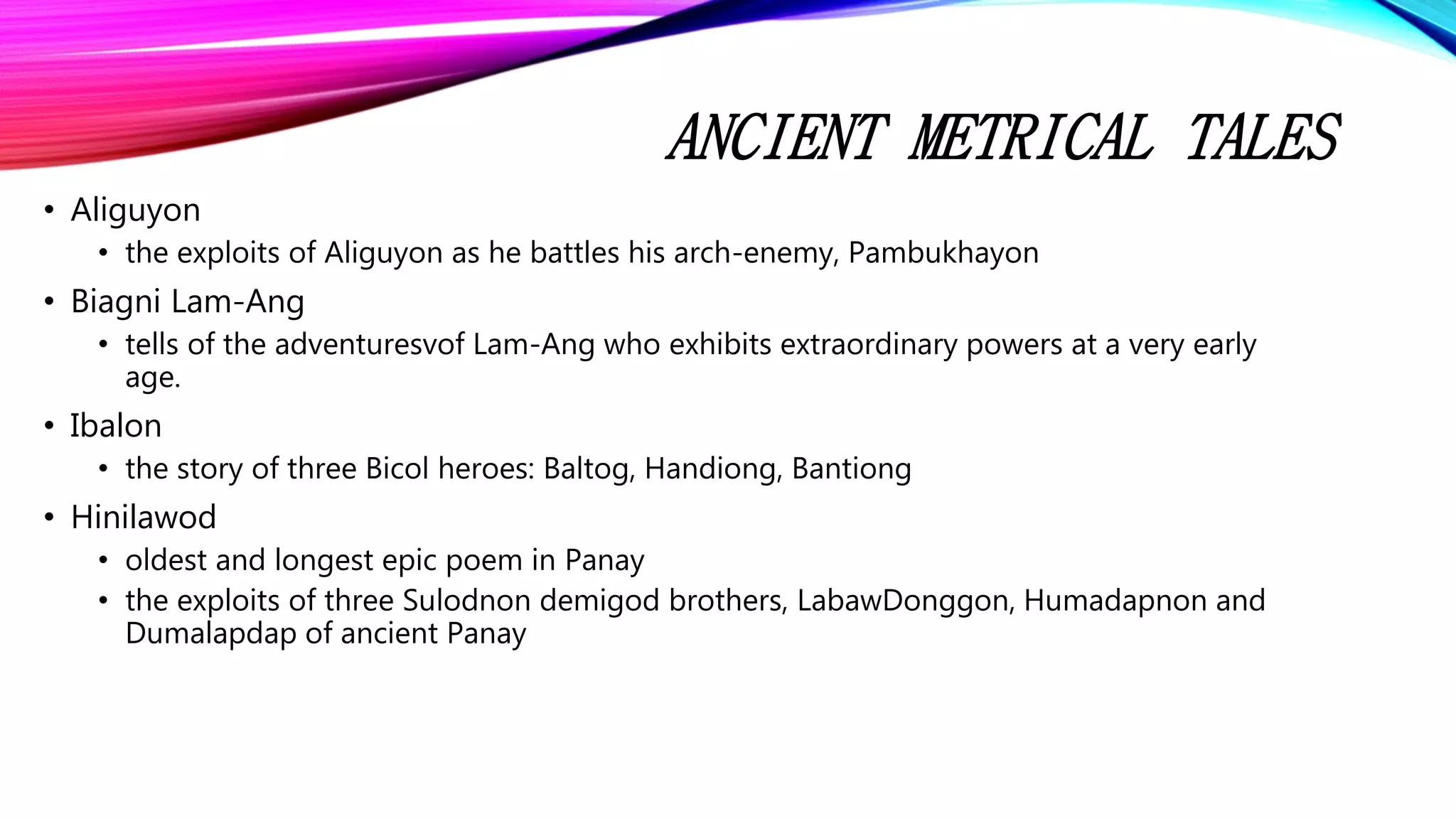 Spanish Colonial text and PreColonial text | PPTX