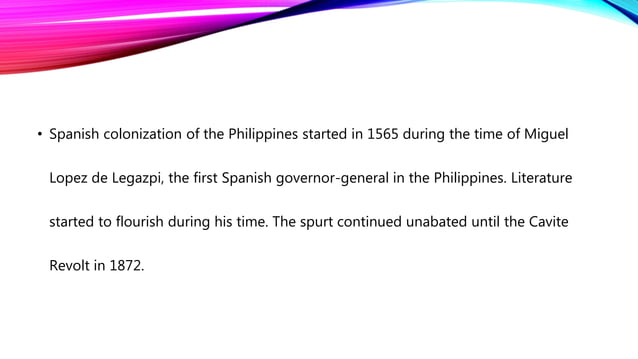 Spanish Colonial text and PreColonial text | PPT