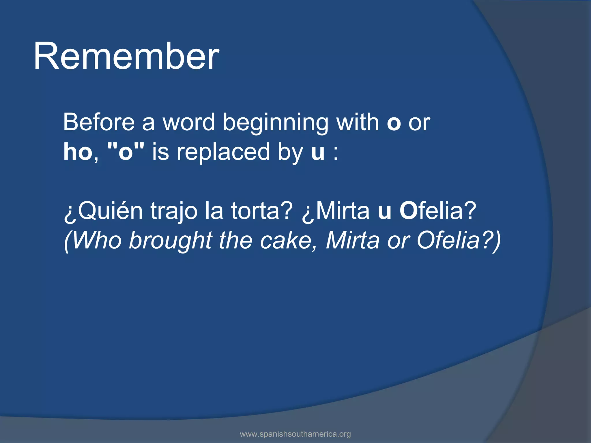 Most Common Spanish conjunctions | PPTX