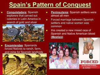 Spanish Conquest in America and Competing in North America | PPTX