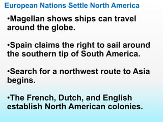 Spanish Conquest in America and Competing in North America | PPTX