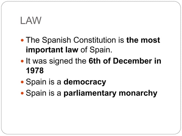Spanish constitution | PPT