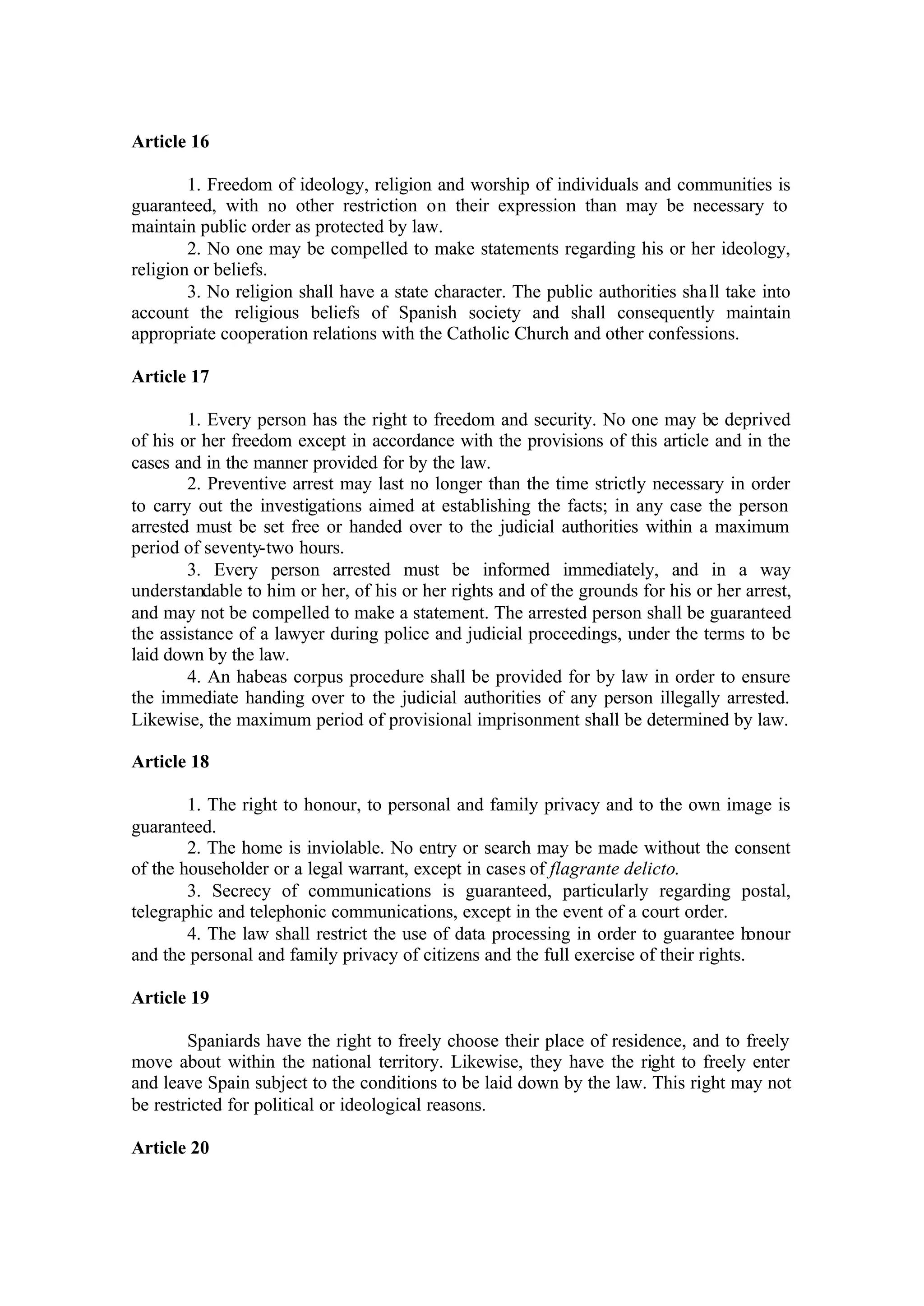 Spanish constitution in english | PDF