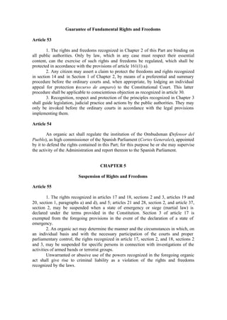 Spanish constitution in english | PDF