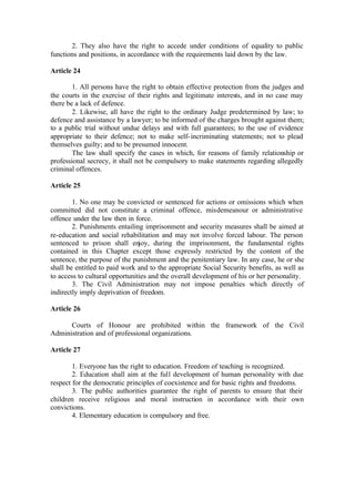 Spanish constitution in english | PDF