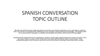 Spanish conversation | PPTX