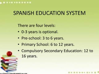 Education system in Spain | PPTX