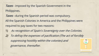 Spanish era (TAXATION) | PPTX