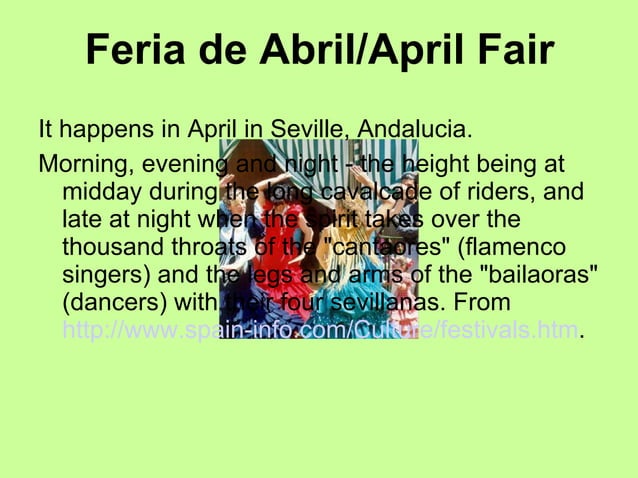 Spanish festivities with answers | PPT