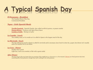 Spanish food | PPTX