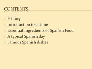 Spanish food | PPTX