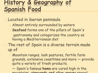 Spanish food | PPTX