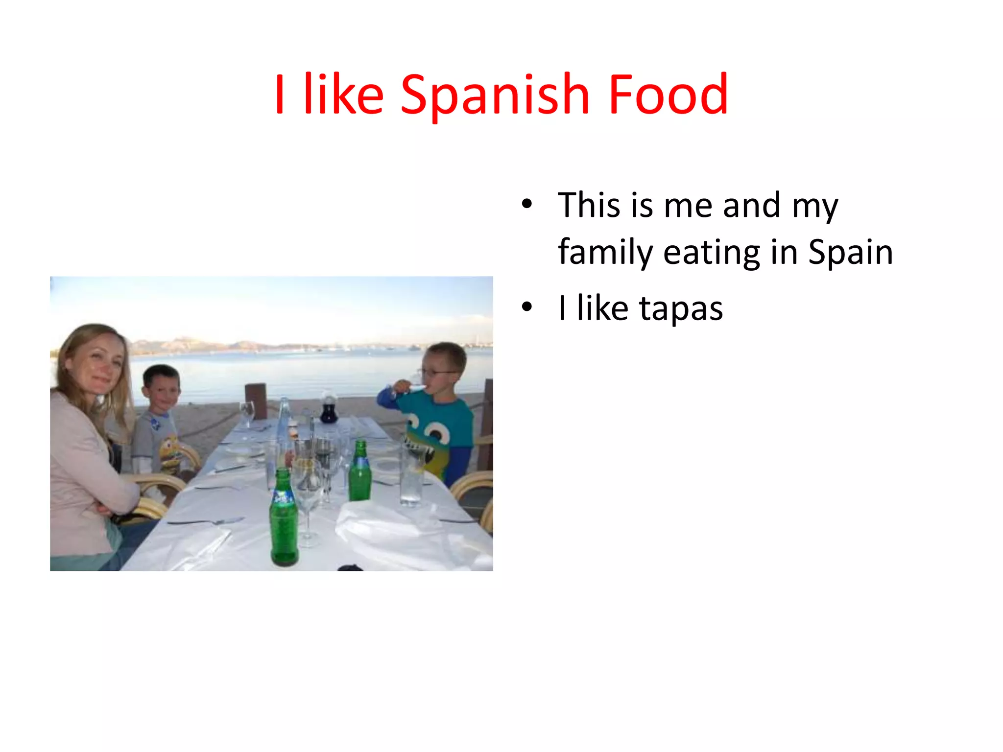 Spanish food presentation malachy | PPTX