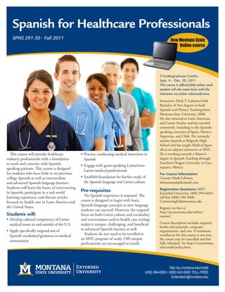 Spanish for Healthcare Professionals | PDF