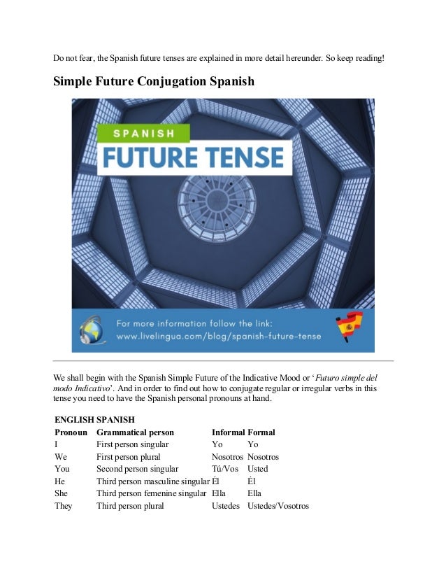 Spanish Future Tense