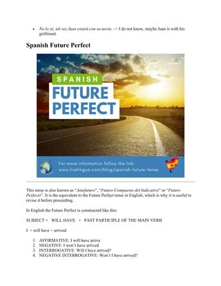 Spanish Future Tense | PDF