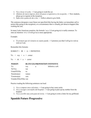Spanish Future Tense | PDF