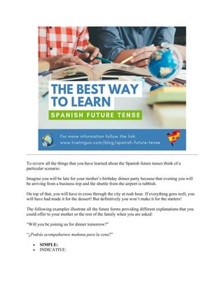 Spanish Future Tense | PDF