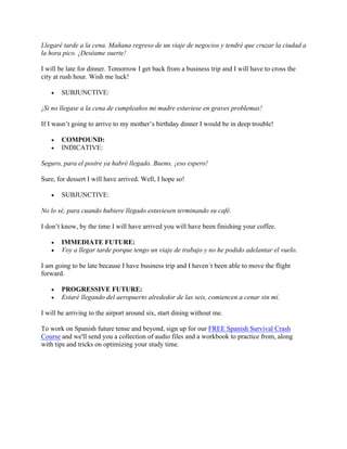 Spanish Future Tense | PDF