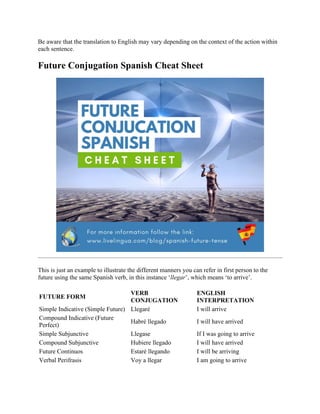 Spanish Future Tense | PDF