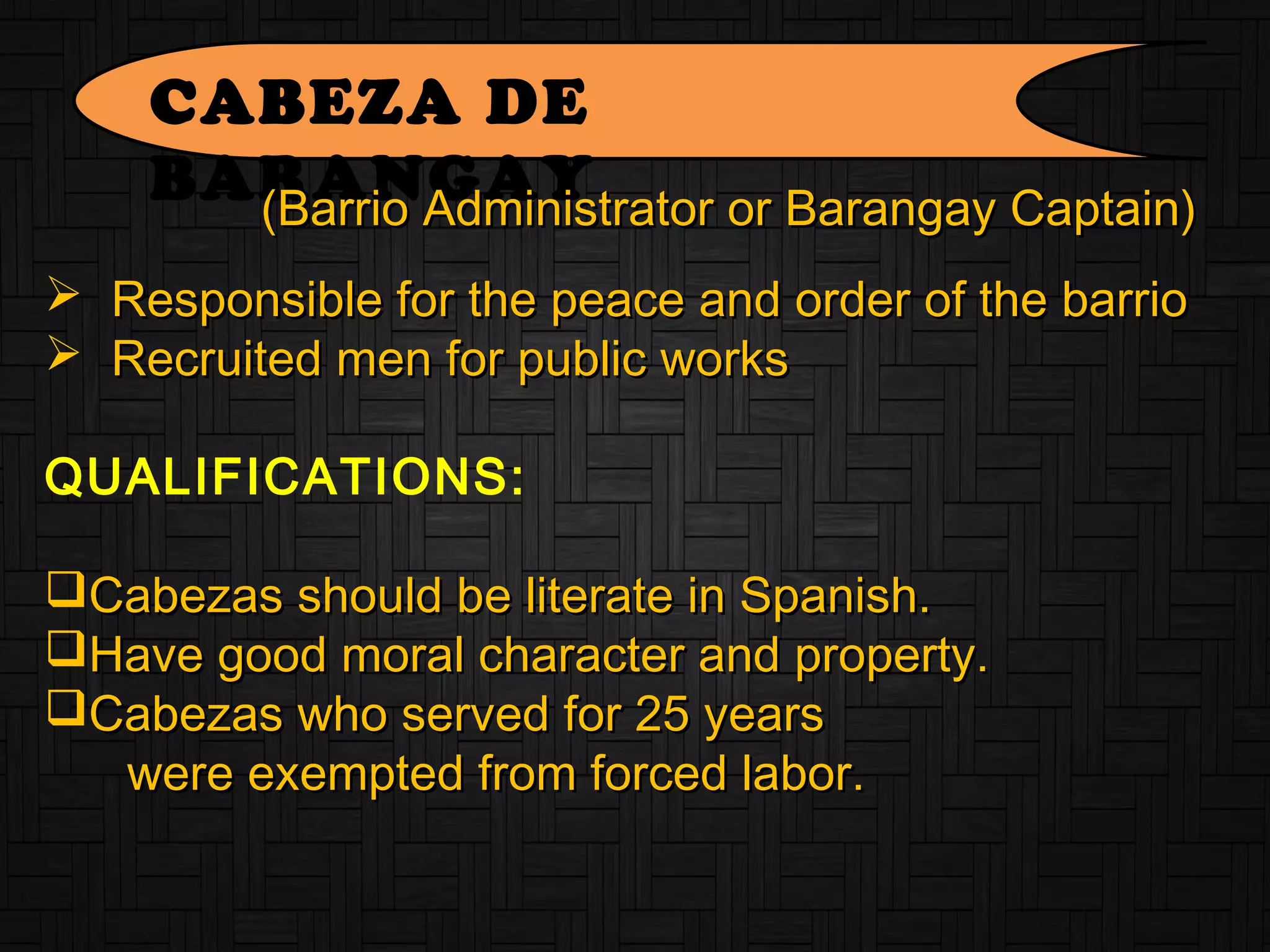 Spanish Government in the Philippines by Dexter Reyes GMATHS | PPT