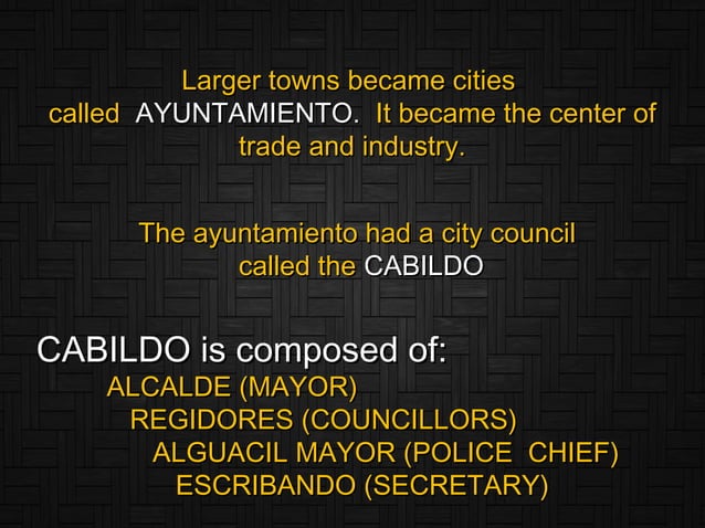 Spanish Government in the Philippines by Dexter Reyes GMATHS | PPT