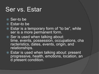 Spanish grammar[1] | PPTX