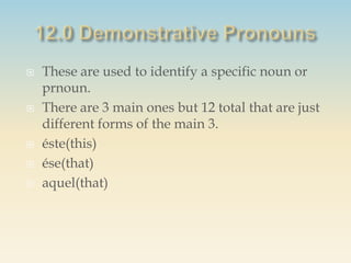 Spanish grammar book done | PPTX