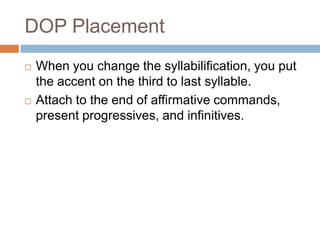 Spanish Grammar Book Kevin Tillery 2 | PPT