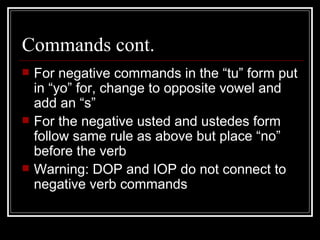 Spanish grammer book | PPT