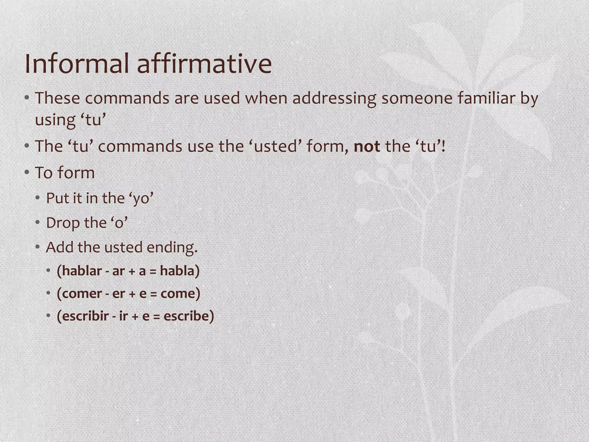 Spanish grammer book | PPTX