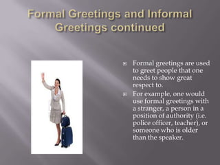 Spanish greetings | PPTX