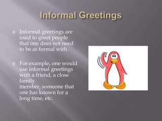 Spanish greetings | PPTX