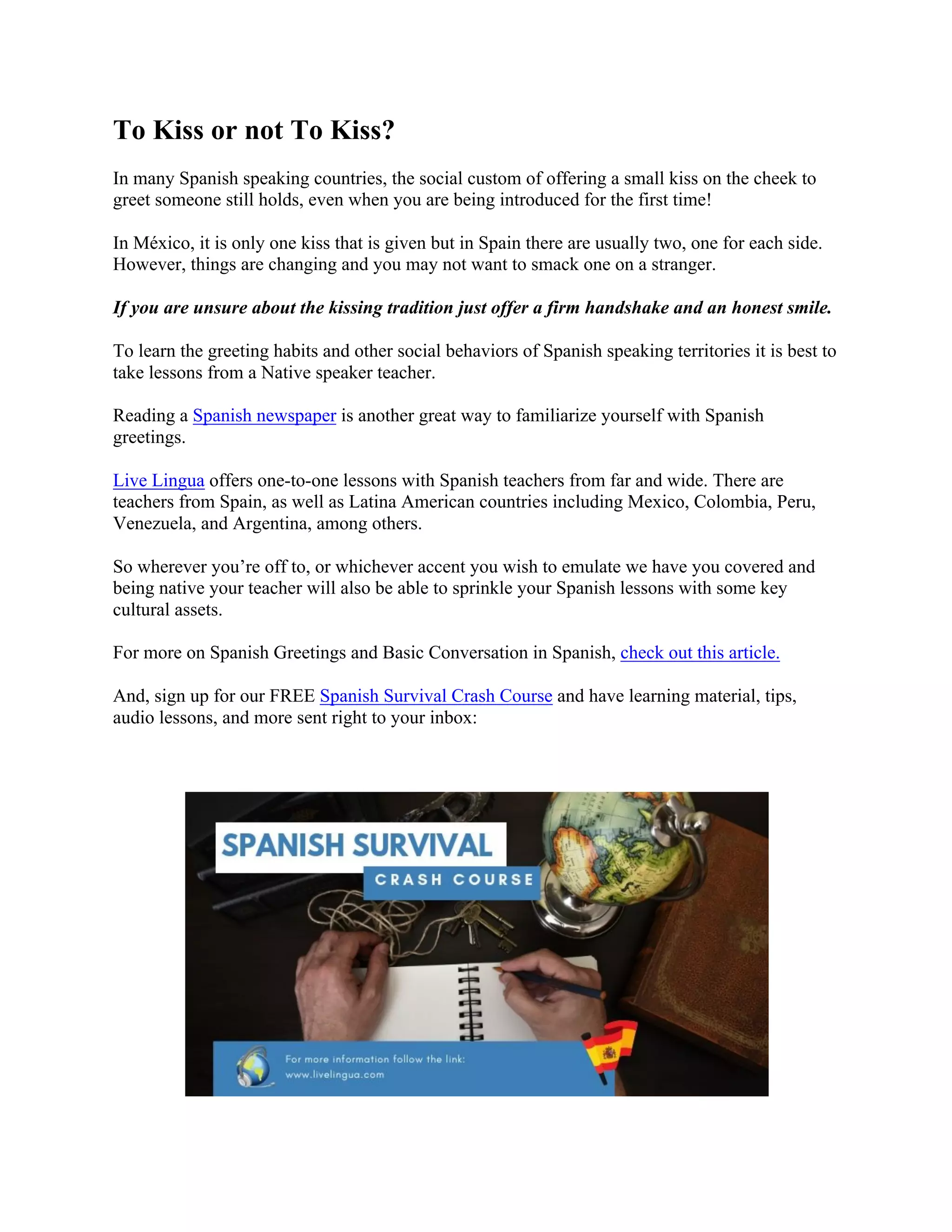 Spanish Greetings | PDF