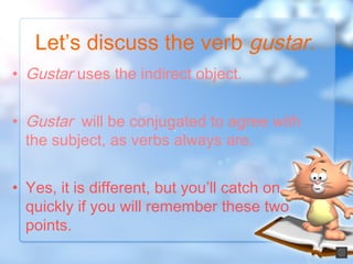 Spanish gustar | PPT