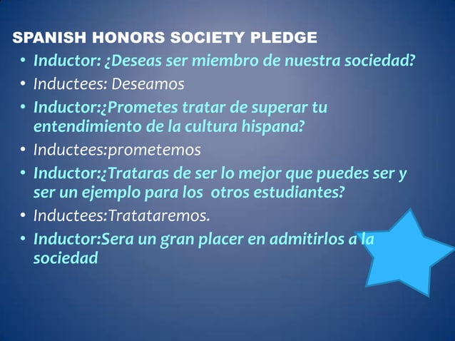 Spanish honors society powerpoint | PPTX