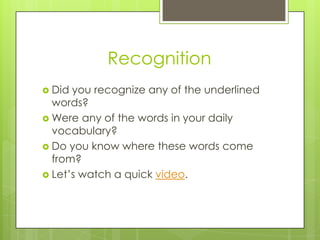 Spanish ii aztec unit | PPT