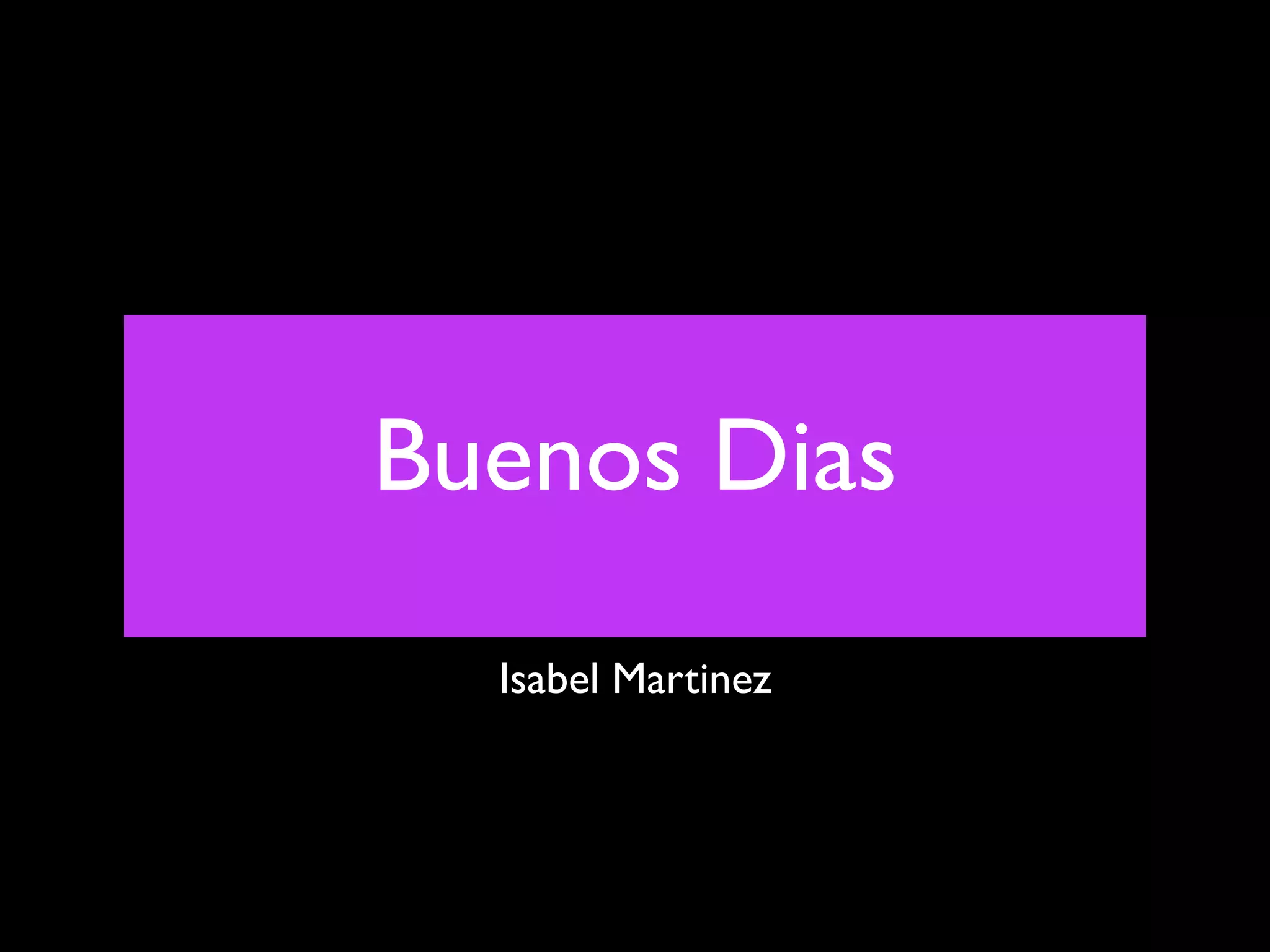 Spanish ii oral presentation | PPT