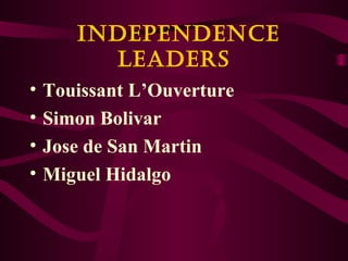 Independence Movements | PPT