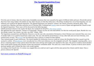 Spanish Inquisition | PPT