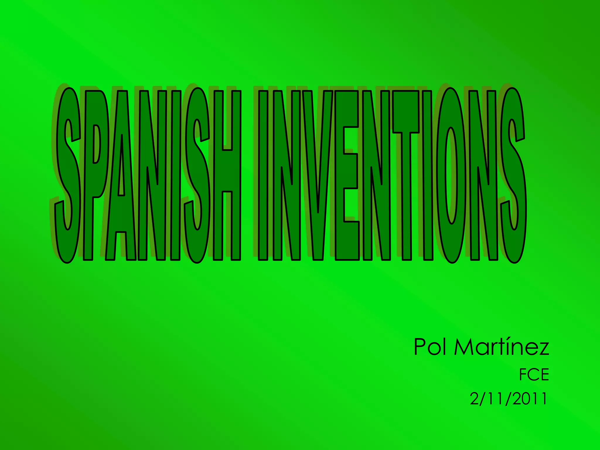 Spanish inventions | PPSX